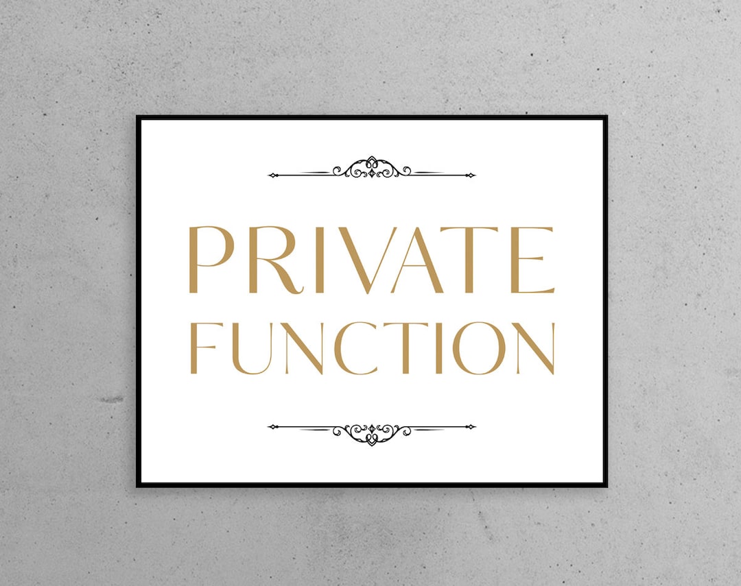 Private Function Sign, PRINTABLE Private Wedding Reception Sign ...