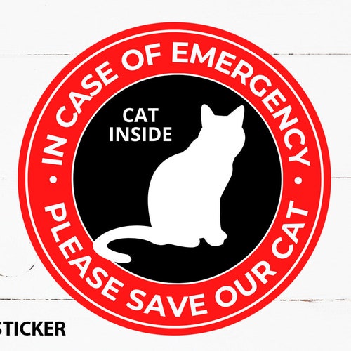 Emergency Pet Rescue Window Sticker Pets Inside Rescue Decal - Etsy