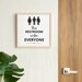 PRINTABLE All Gender Restroom SIGN, Restroom is for Everyone Poster ...