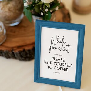 PRINTABLE While You Wait SIGN, Waiting Room, Reception Front Desk, Car ...
