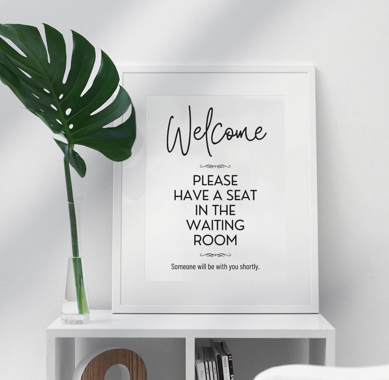 PRINTABLE Waiting Room SIGN, Welcome Please Have a Seat, Therapist ...