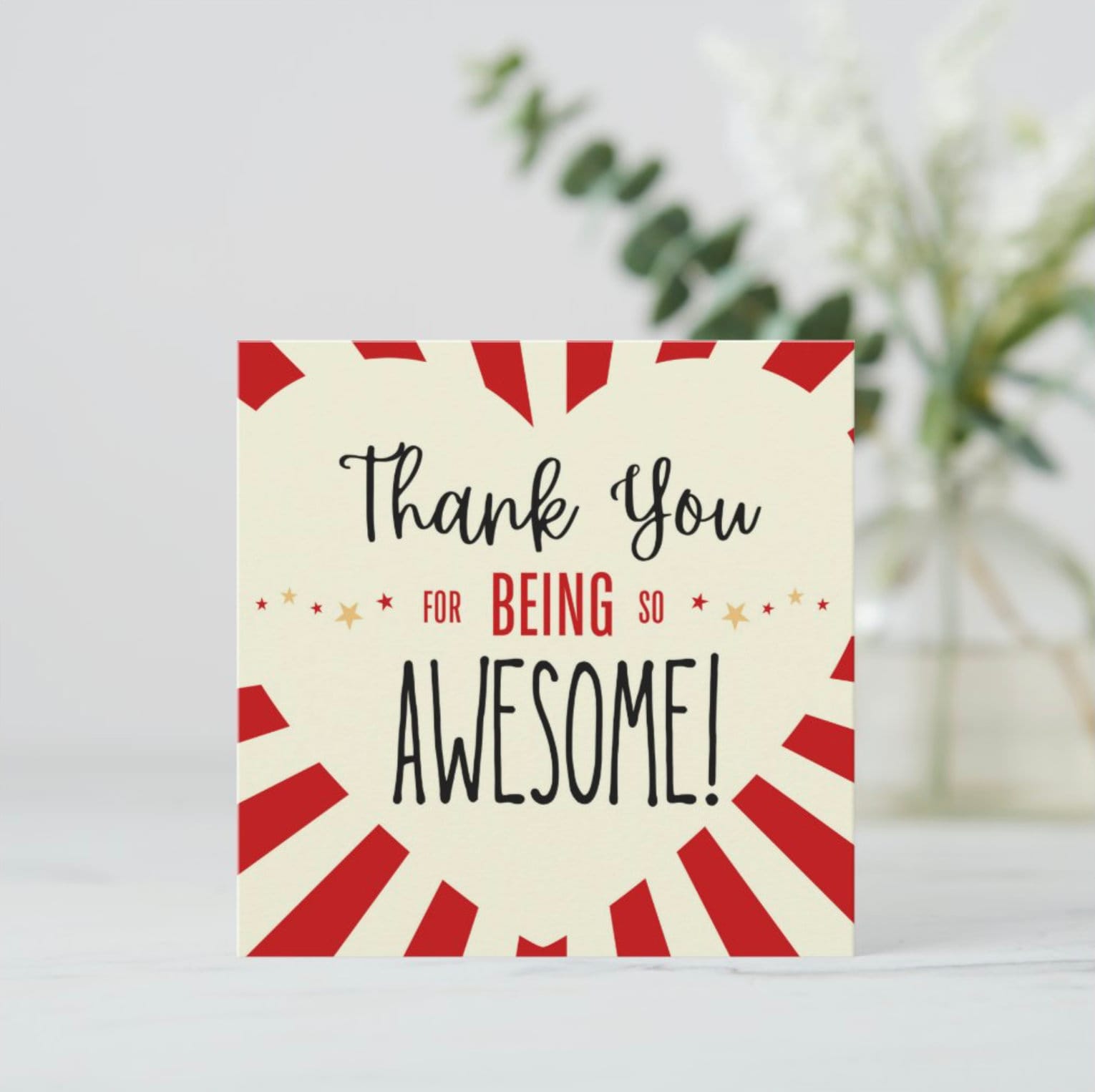PRINTABLE Thank You for Being Awesome CARD, Thank You Teacher ...