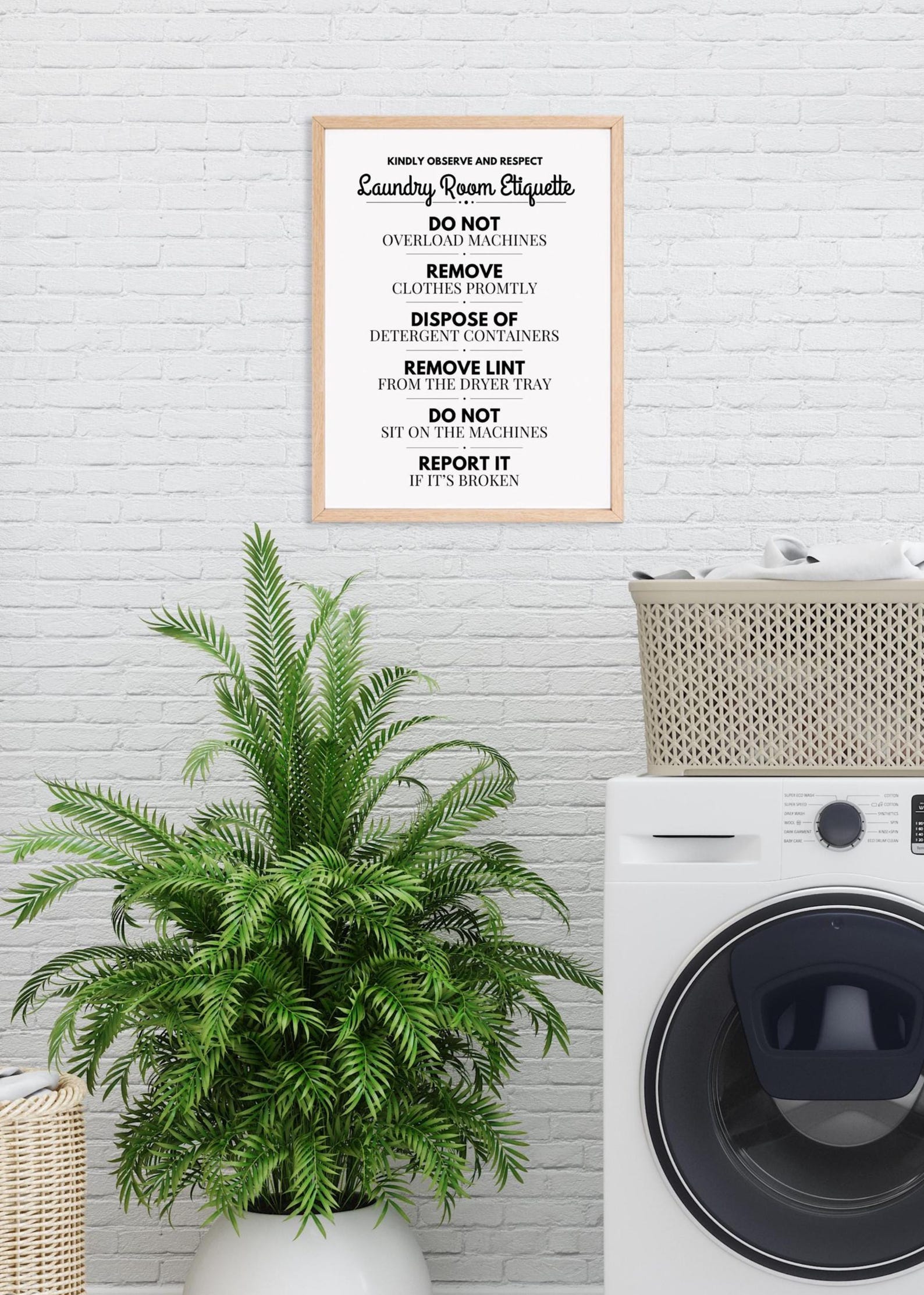 PRINTABLE Shared Laundry Room PRINT, Communal Laundry Guidelines ...