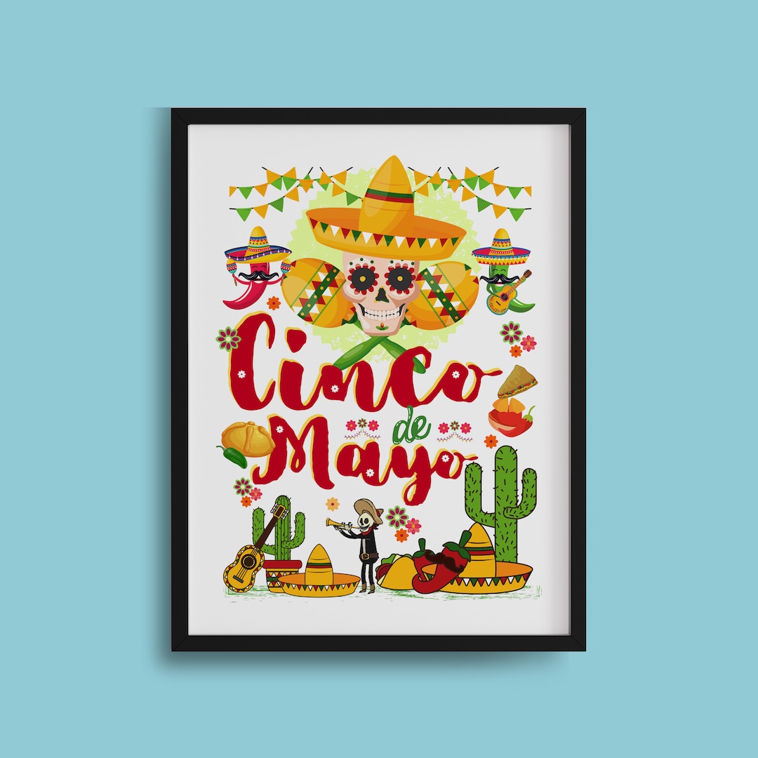 PRINTABLE Cinco De Mayo SIGN, Festive Party Decor, Cinco De Mayo, May ...
