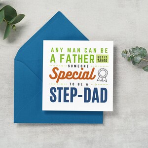 PRINTABLE Step Dad CARD, Special Father Step-dad, Bonus Dad Card, Card ...