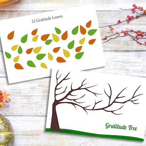 PRINTABLE Gratitude Tree Poster, Autumn DIY Classroom Exercise, Fun ...