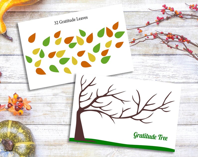 PRINTABLE Gratitude Tree Poster, Autumn DIY Classroom Exercise, Fun ...