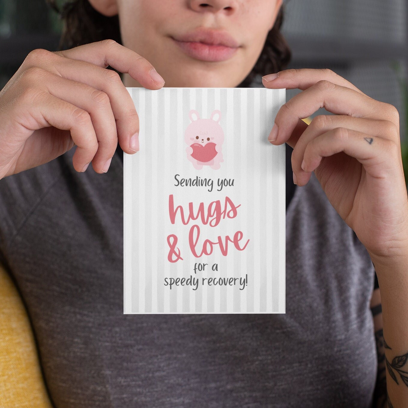 PRINTABLE Speedy Recovery, Get Well Soon Card, Sending You Hugs and ...