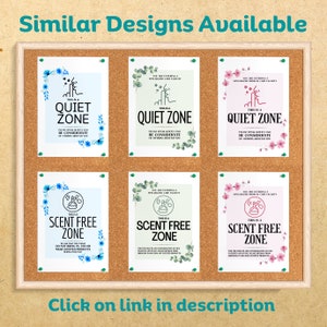 PRINTABLE Scent Free Zone SIGN, Fragrance Free Health Care Facility ...