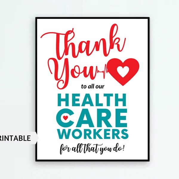 Thank You Healthcare Workers - Etsy