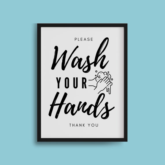 Wash Your Hands Sign Printable