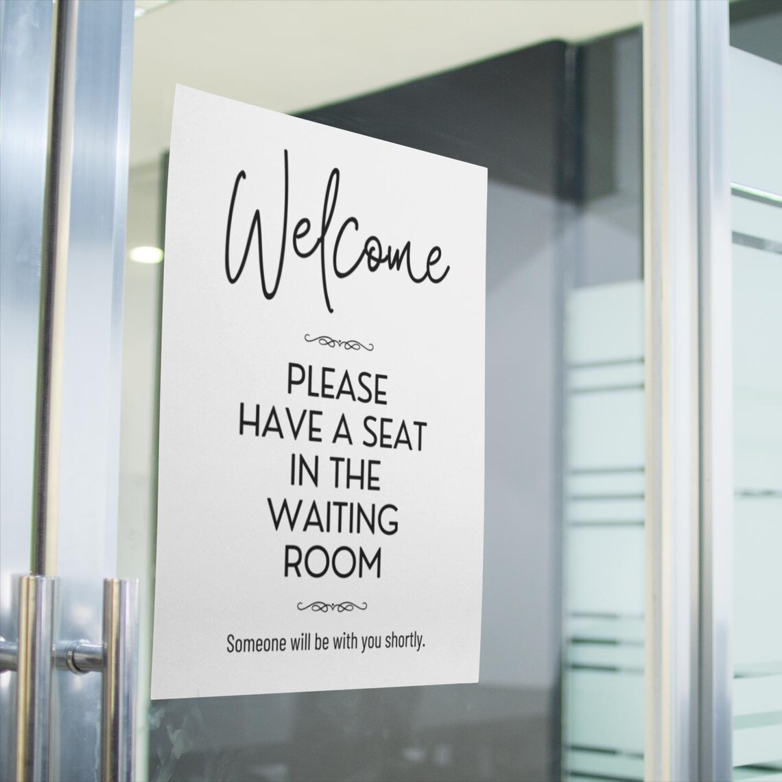 PRINTABLE Waiting Room SIGN, Welcome Please Have a Seat, Therapist ...
