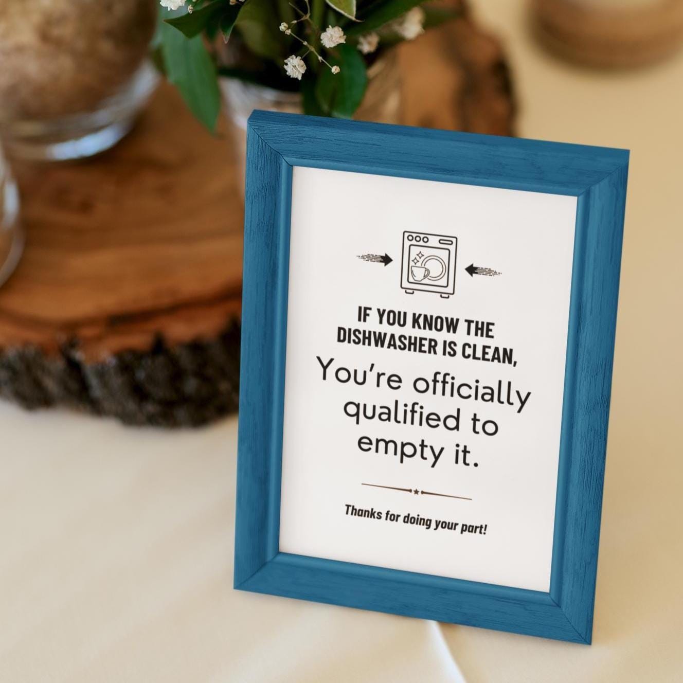 PRINTABLE Empty the Dishwasher SIGN, Kitchen Etiquette, Shared Kitchen ...