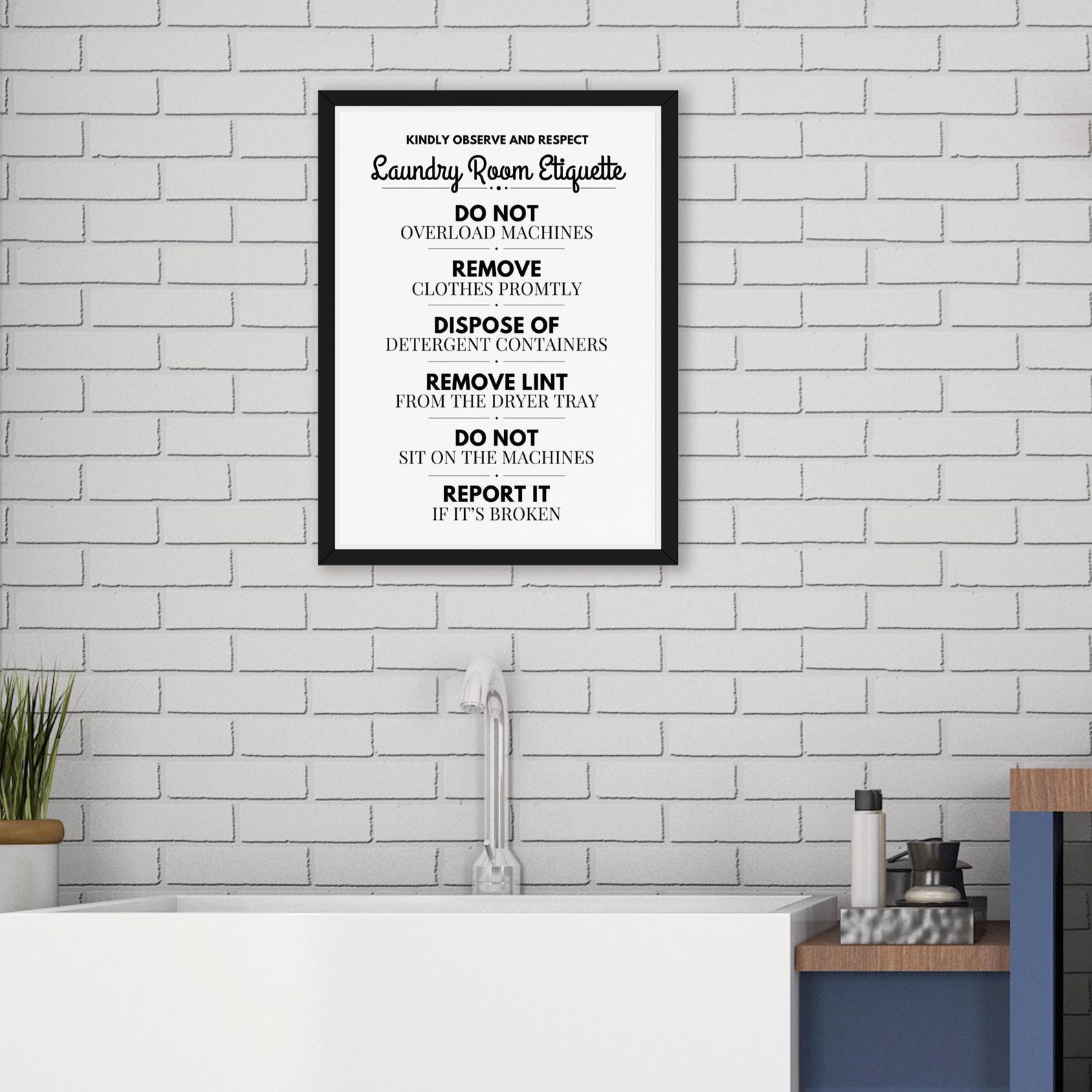 PRINTABLE Shared Laundry Room PRINT, Communal Laundry Guidelines ...