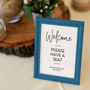 PRINTABLE Welcome Please Have a Seat SIGN, Waiting Room, Therapist ...