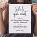 PRINTABLE Electronic Devices Must Be Silenced SIGN, No Cell Phones ...