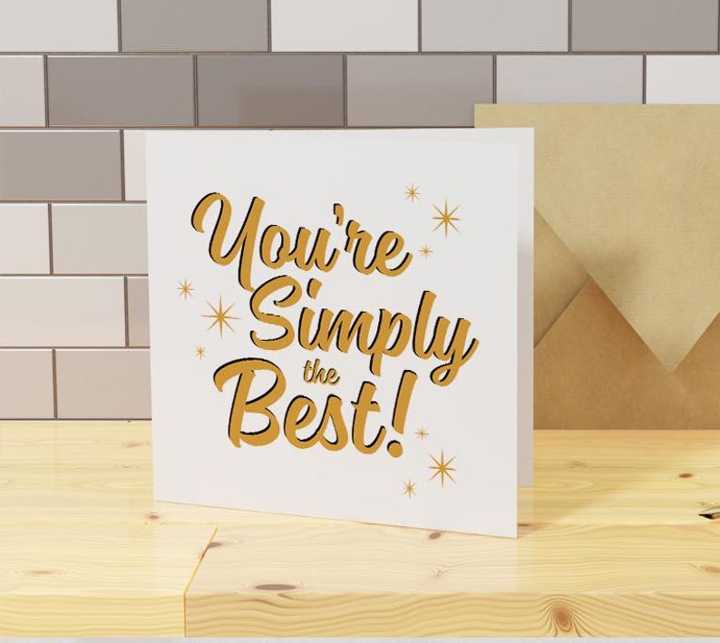 PRINTABLE You're Simply the Best CARD, Appreciation Card for Mom ...