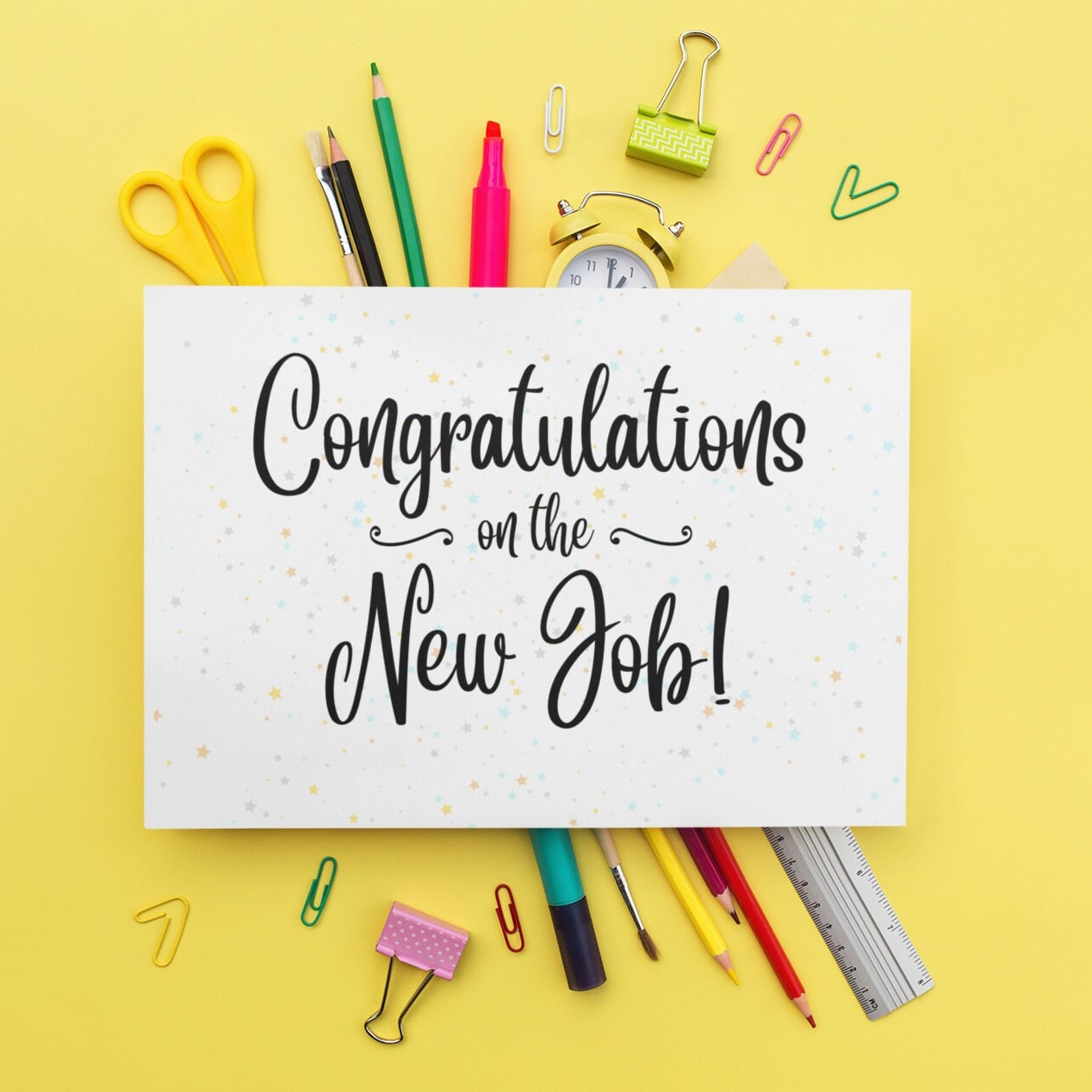 PRINTABLE Congratulations on the New Job CARD, Congrats Greeting Card ...