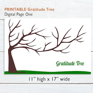 PRINTABLE Gratitude Tree Poster, Autumn DIY Classroom Exercise, Fun ...