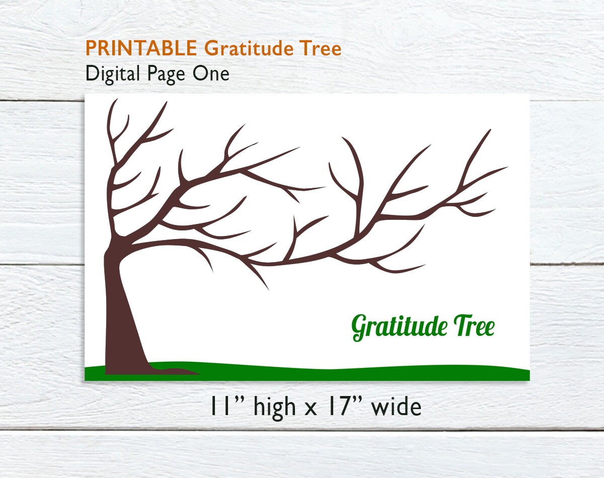 PRINTABLE Gratitude Tree Poster, Autumn DIY Classroom Exercise, Fun ...