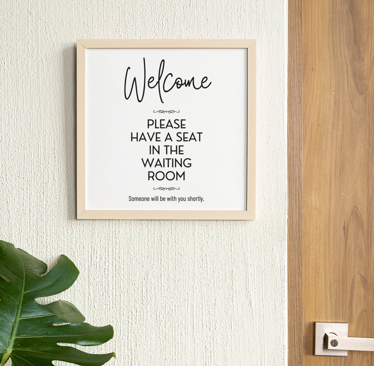 PRINTABLE Waiting Room SIGN, Welcome Please Have a Seat, Therapist ...