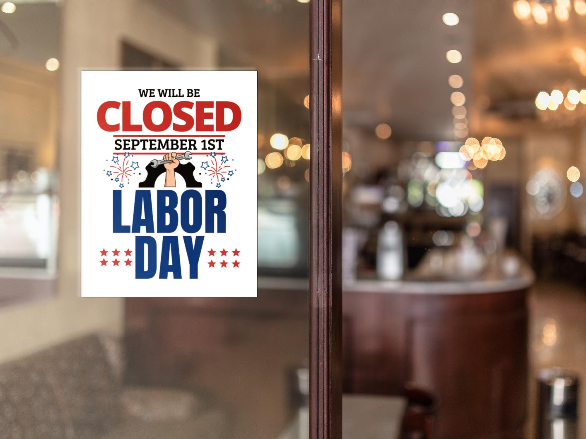 PRINTABLE Closed Labor Day SIGN, Closed on Labor Day, Business, Retail ...