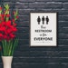 PRINTABLE All Gender Restroom SIGN, Restroom is for Everyone Poster ...