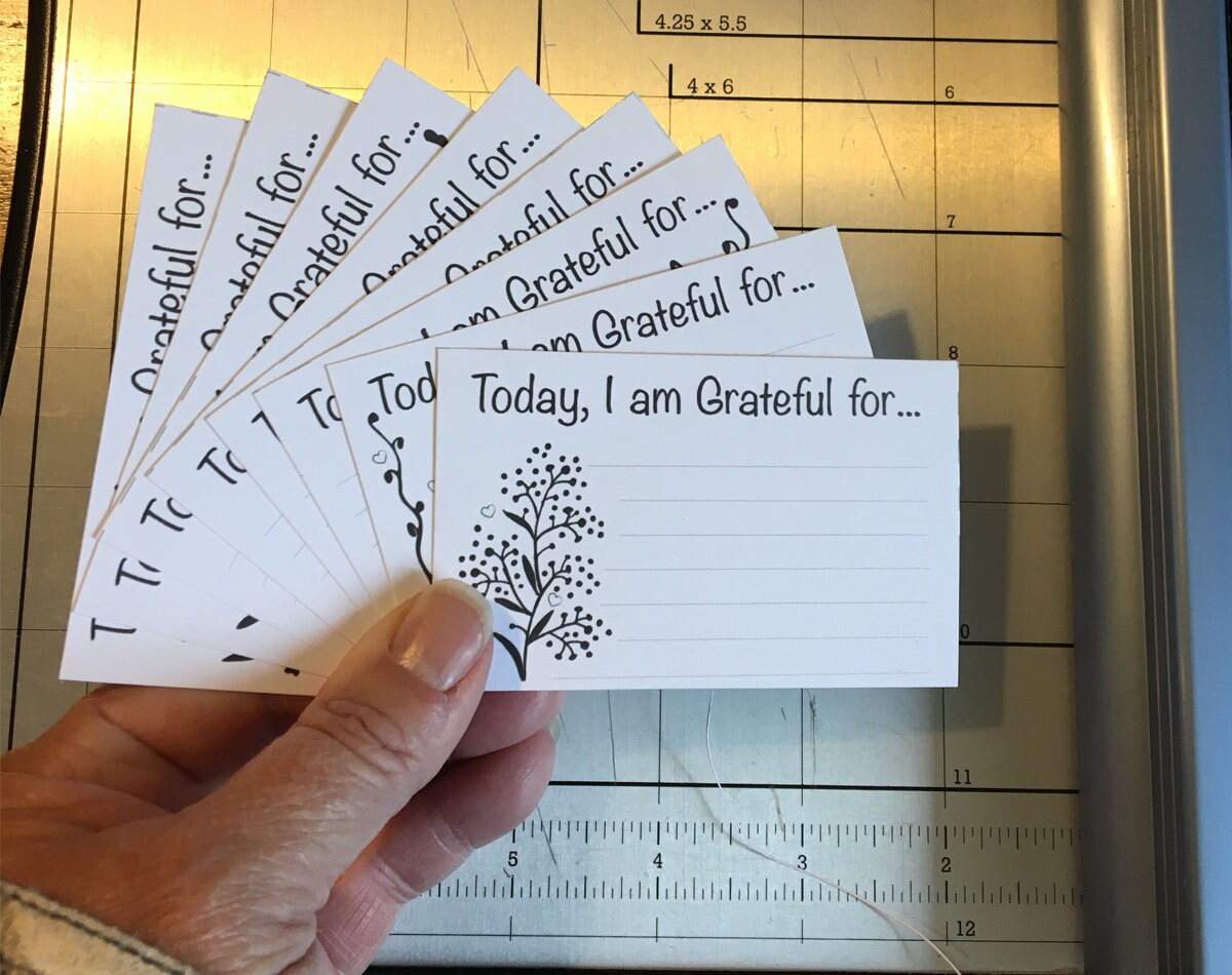 PRINTABLE Gratitude Cards, Daily Grateful Cards for Jar, Print Your Own ...