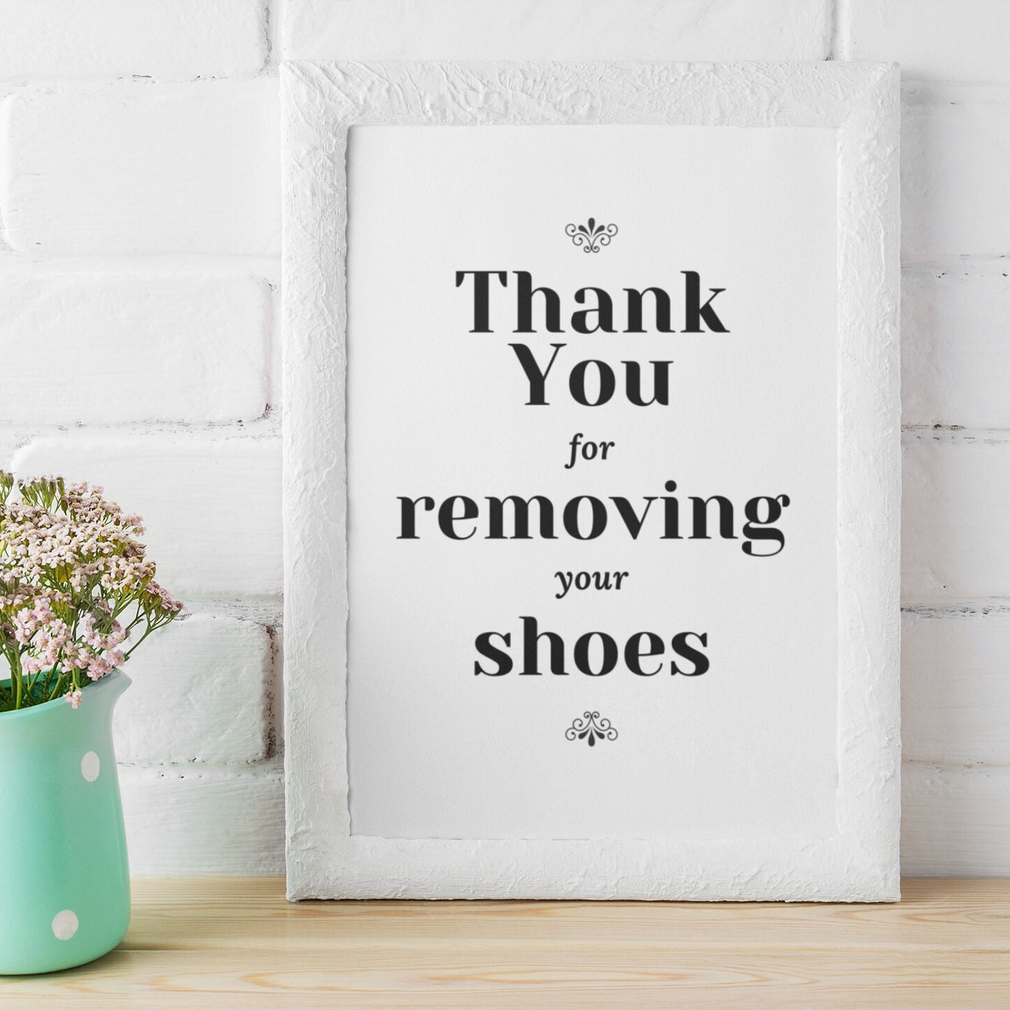 PRINTABLE Remove Your Shoes SIGN, Thank You for Removing Your Shoes ...