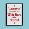 PRINTABLE Waiting Room SIGN, Welcome Please Have a Seat, Therapist ...