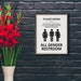 PRINTABLE All Gender Restroom SIGN, All Gender Notice Restroom ...