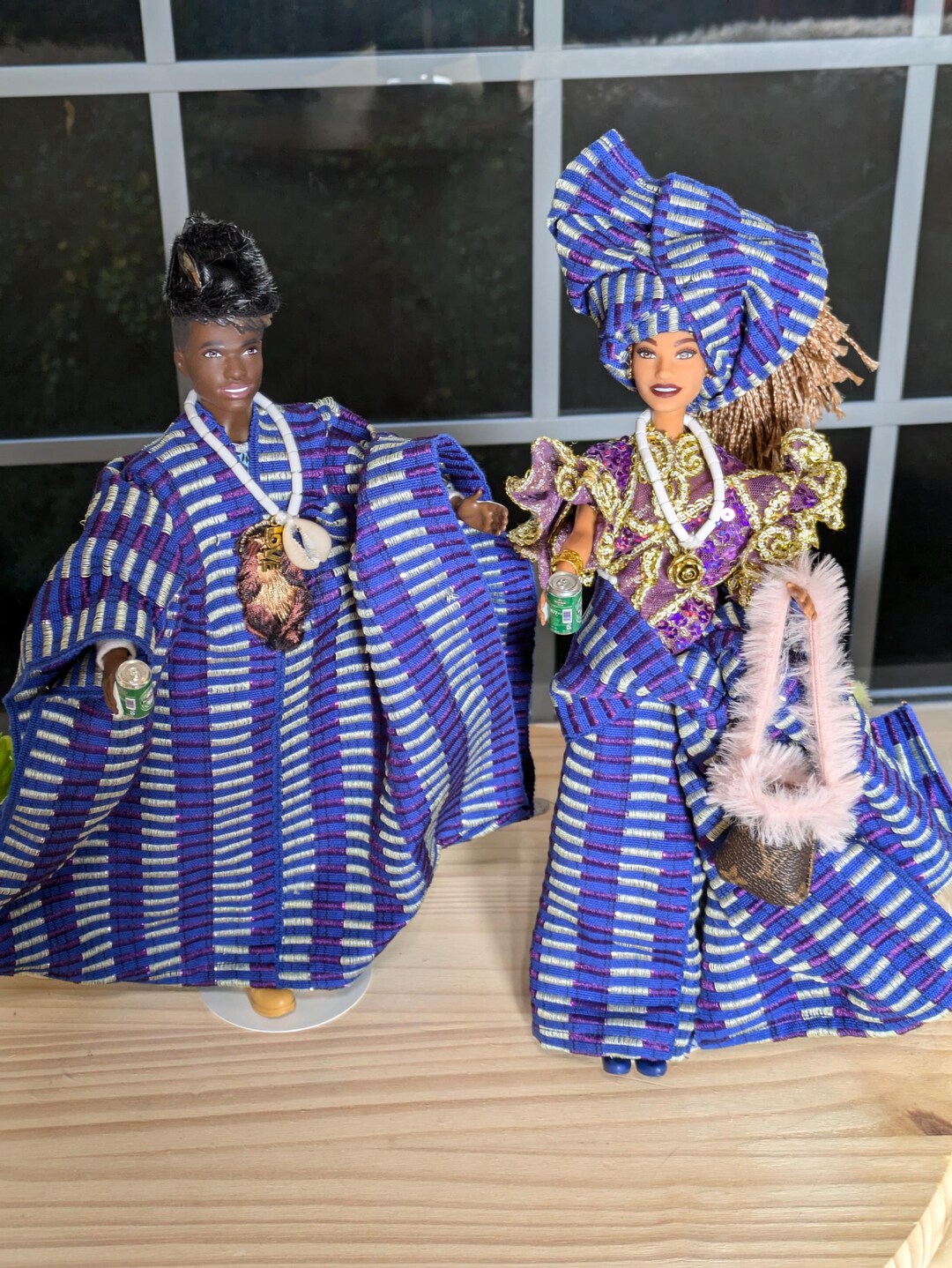 Male & Female Couple, 2 Barbie Fashionista Dolls OOAK Redressed ...