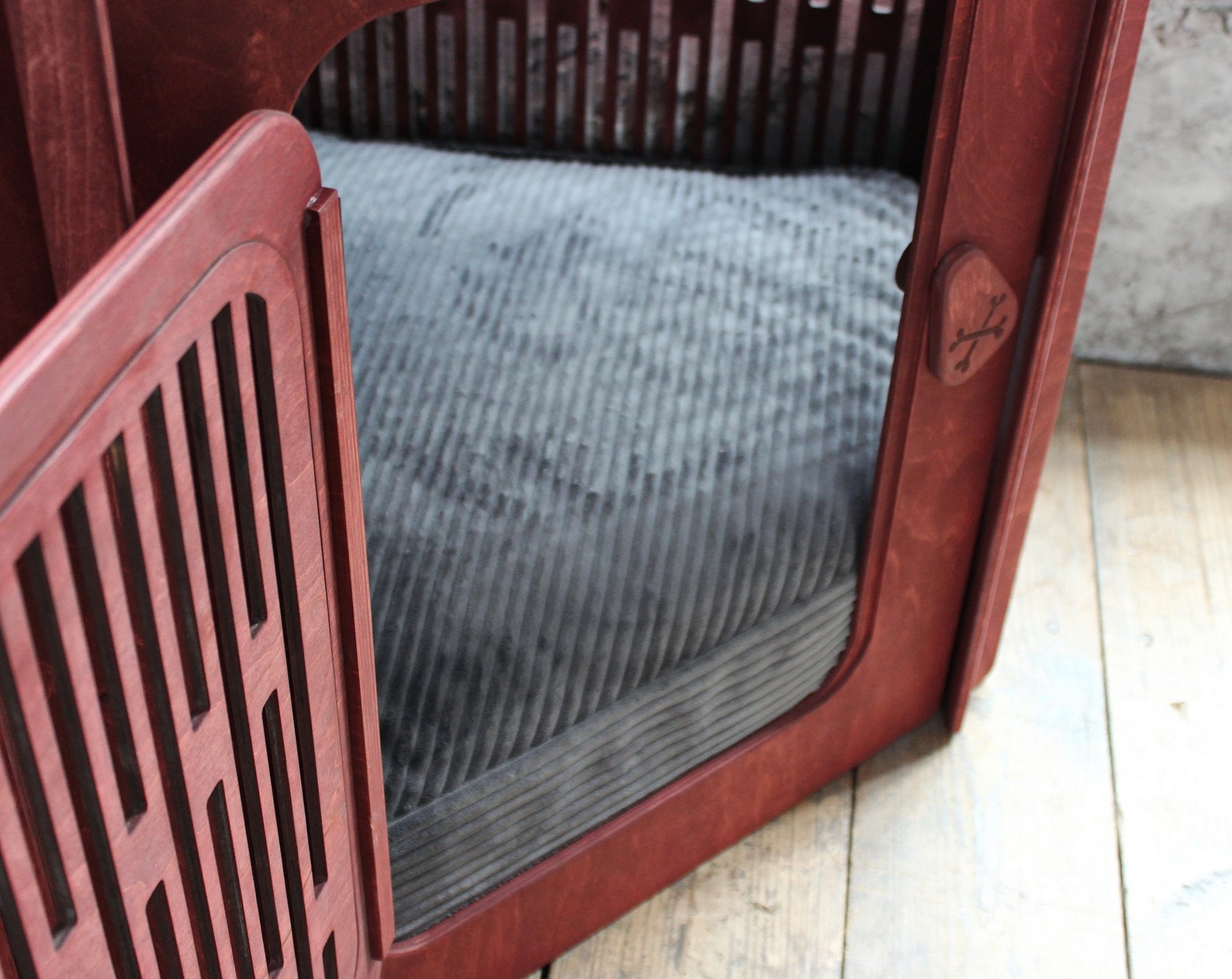 Corner Dog Kennel , Modern Dog Crate,dog Kennel Furniture,wooden Pet ...
