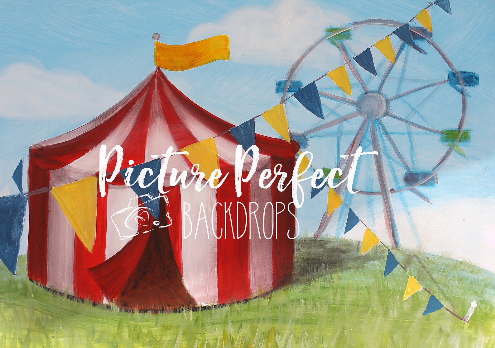 Circus Love Backdrop - Etsy