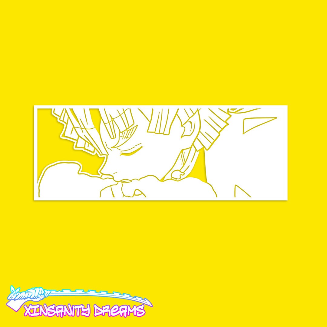 Anime White Decal - Etsy