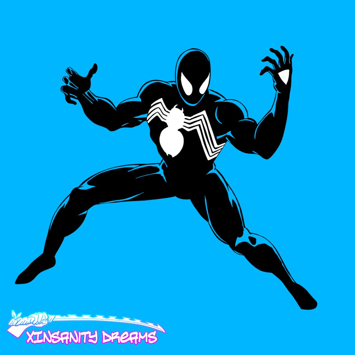 Black Symbiote Suit Decal - Etsy