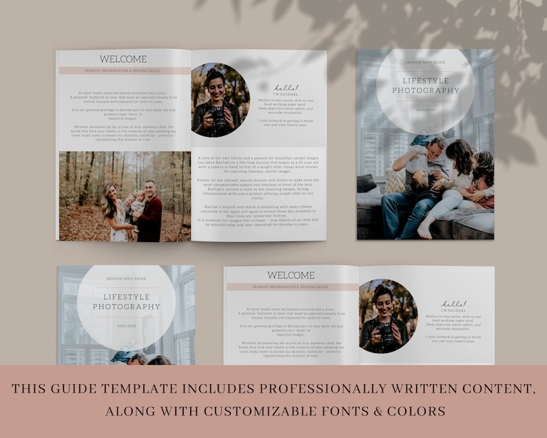 Photographer Welcome Guide Template Photography Magazine - Etsy