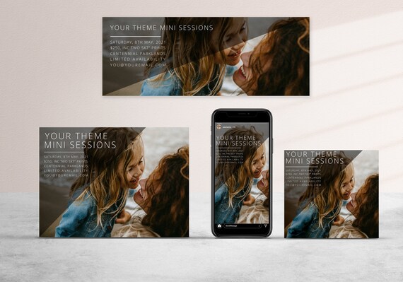 Editable Mini Session Template Marketing Set for Mini | Etsy