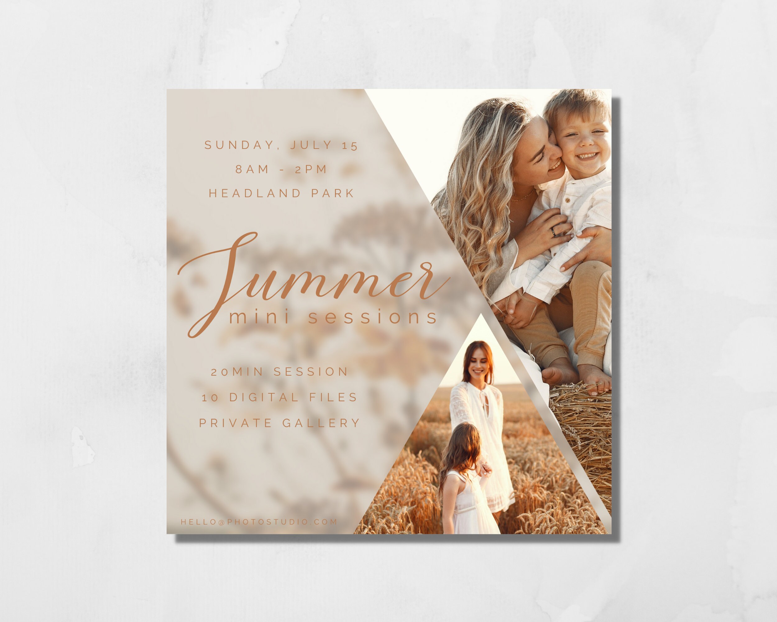 Summer Mini Session Template for Photographers Themed Mini - Etsy