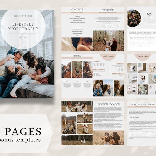 Photographer Welcome Guide Template Photography Magazine | Etsy