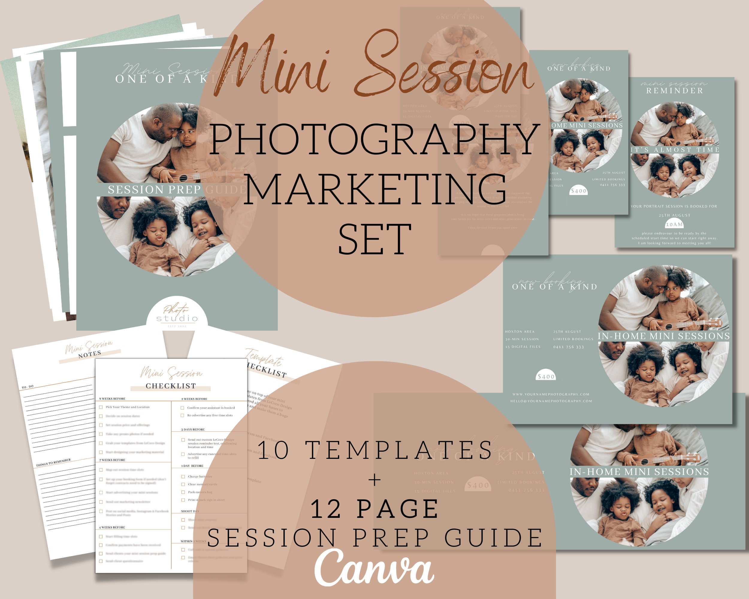 Mini Session Marketing Template for Photographers Photography Templates ...