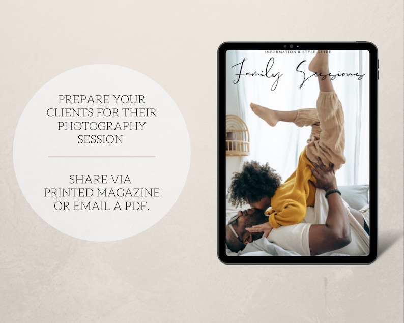 Photographer Welcome Guide Template Photography Magazine - Etsy