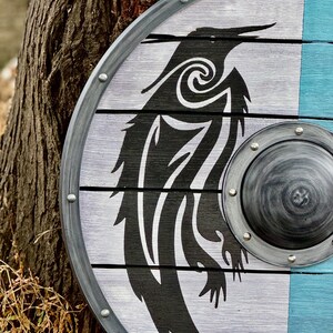 Medieval Eivor Valhalla Raven Authentic Batteworn Viking Shield |crow ...