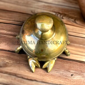 Antique Brass Desk Bell, Crab Bell for Reception Bell, Table Top Desk ...