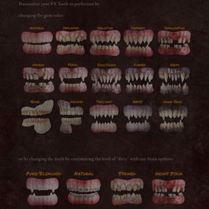 Sharp Teeh / Demon / Demonic Natural Korrigan Costume Teeth ...