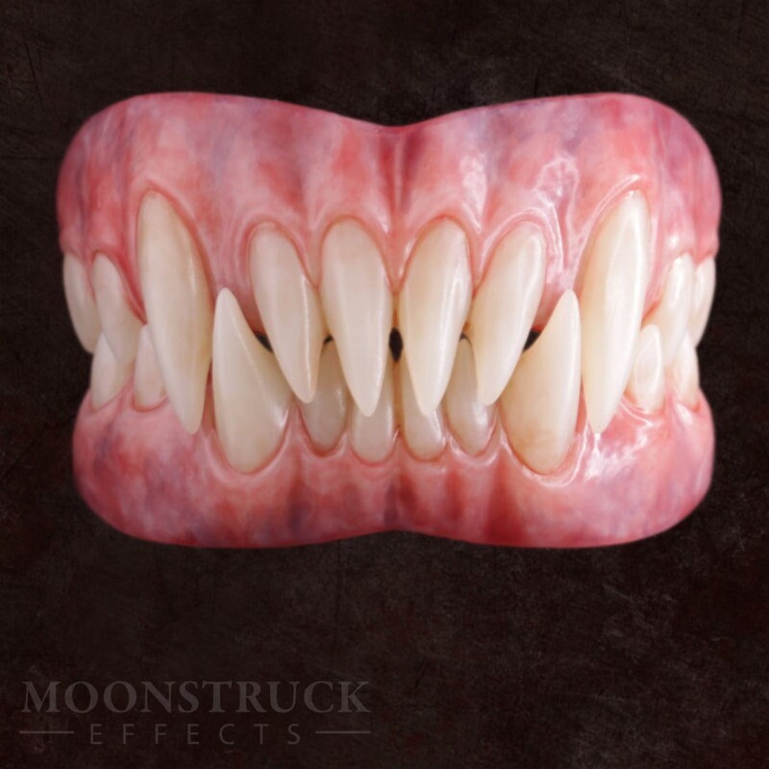 Natural Godjira Teeth / Sharp Teeth / Demonic / Moonstruck Effects - Etsy