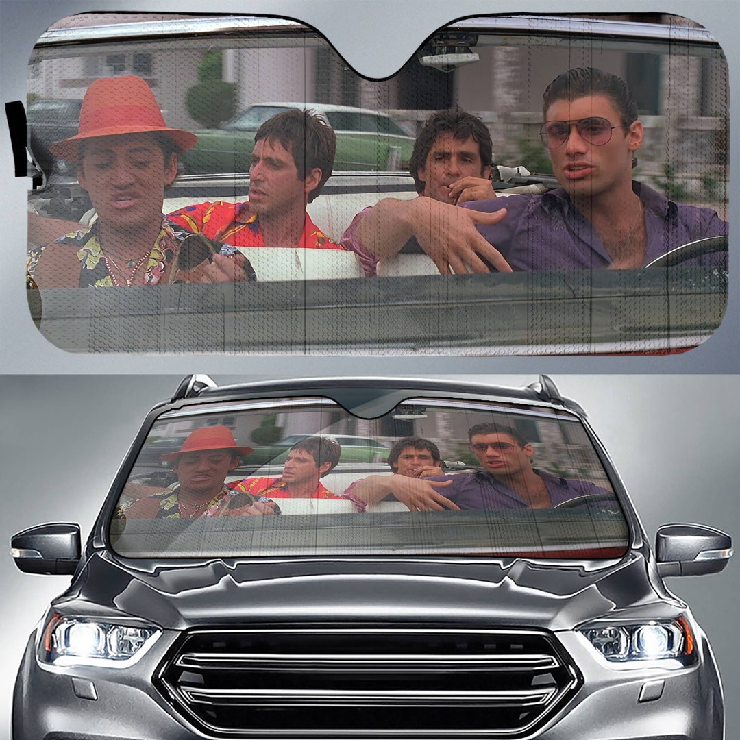 Scarface Movie Car Sun Shade Scarface Tony Montana Manny Ribera Sun ...