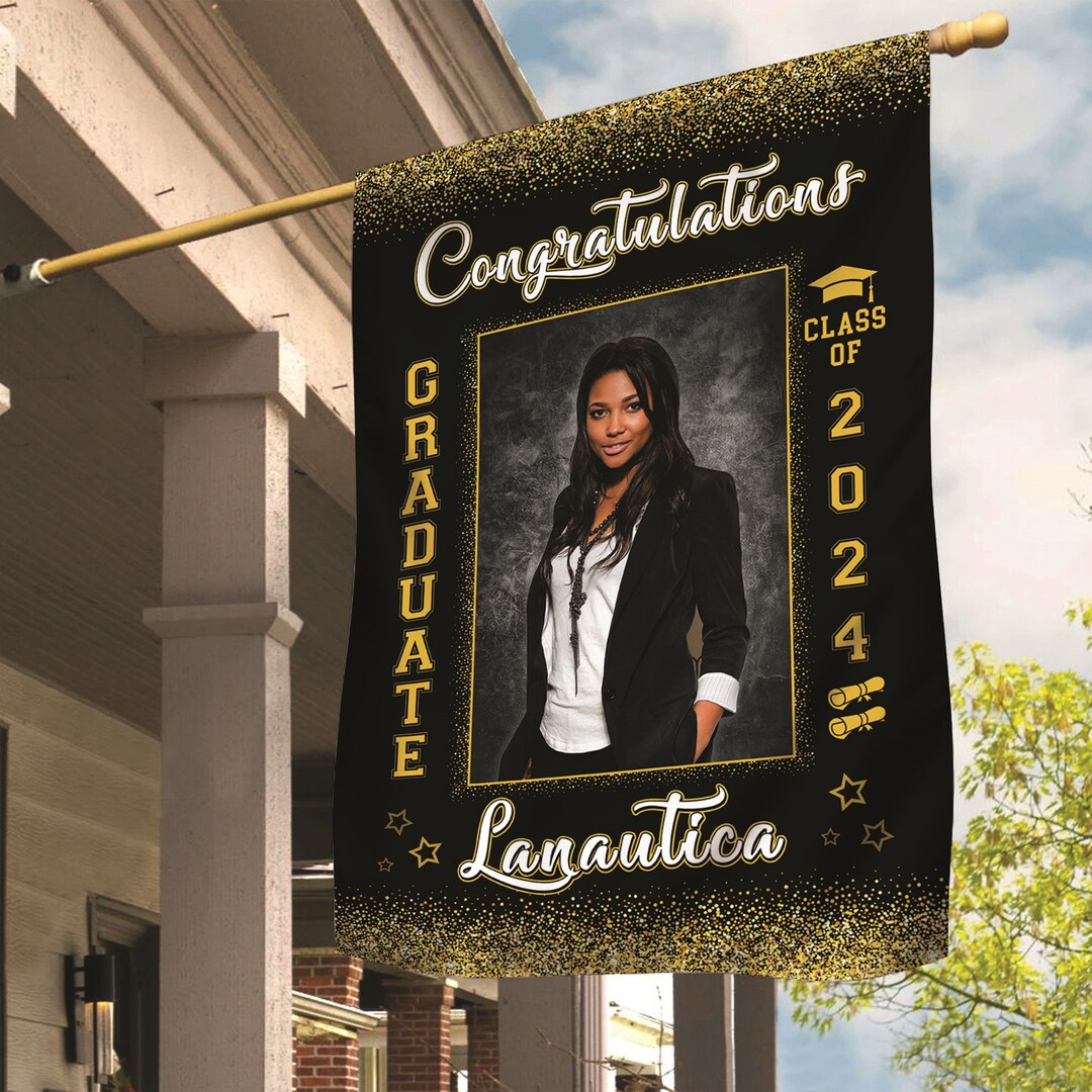 Graduation Garden Flag Graduation Yard Sign Graduation Decor High ...