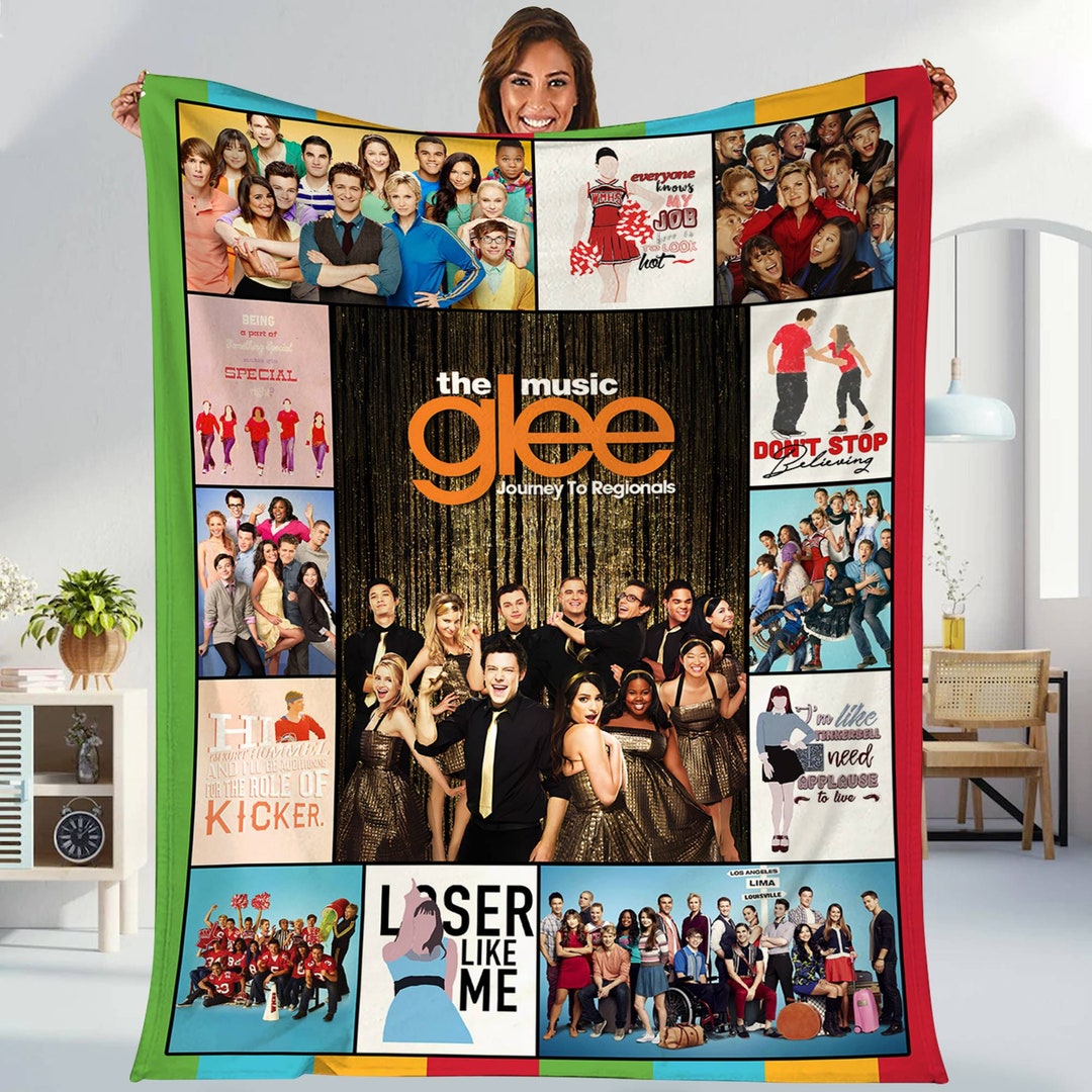 Glee Journey to Regionals Blanket | Rachel Berry Santana Lopez Finn ...