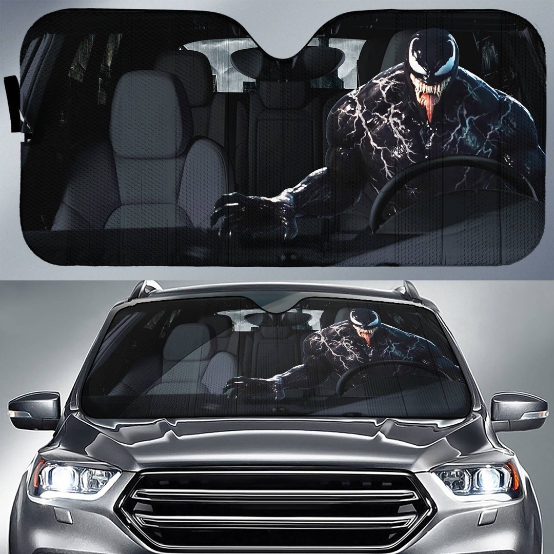 Venom Car Sun Shade Eddie Brock Venom the Last Dance Superhero Car Sun ...